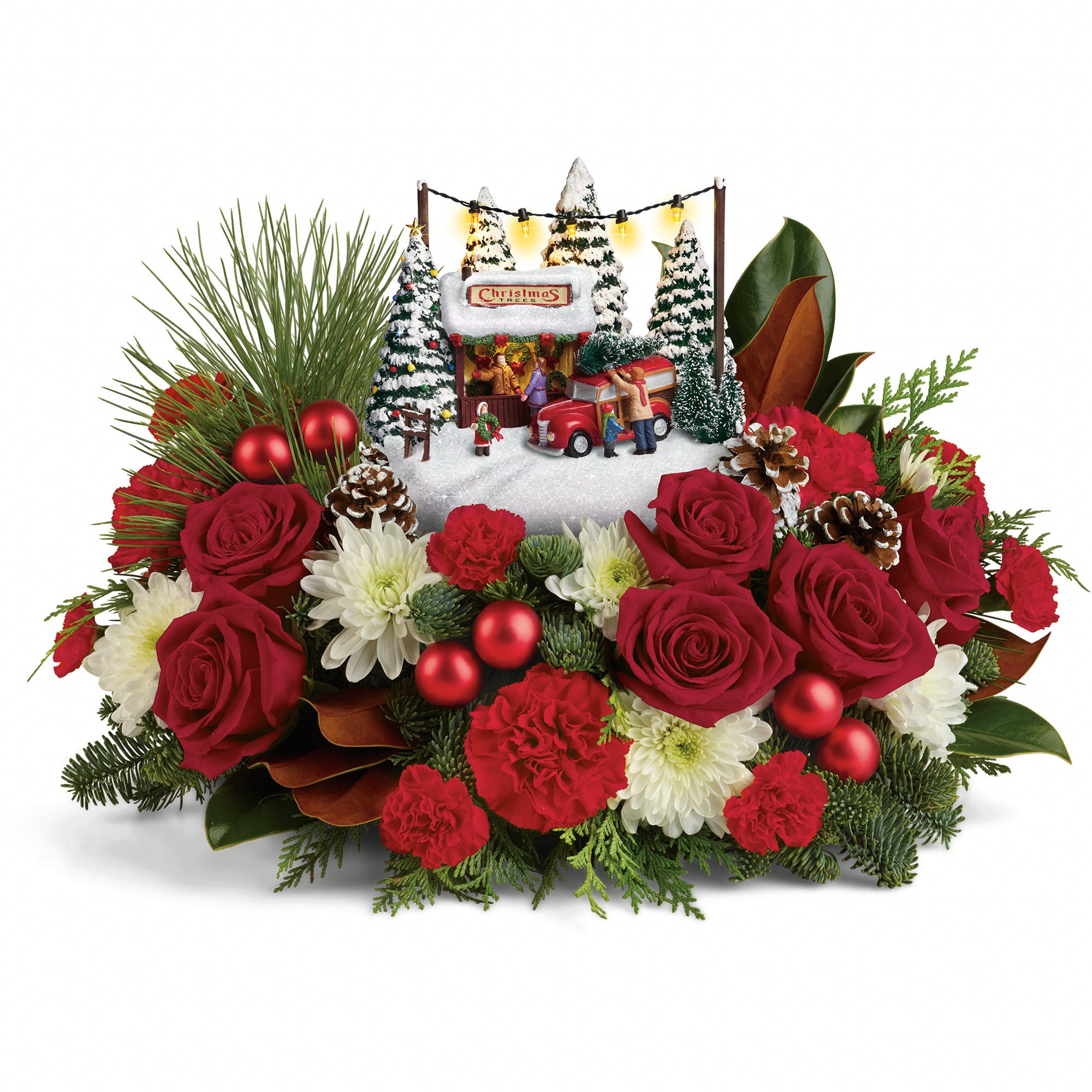 Teleflora's Winter Pines Centerpiece Review - My Silly Little Gang